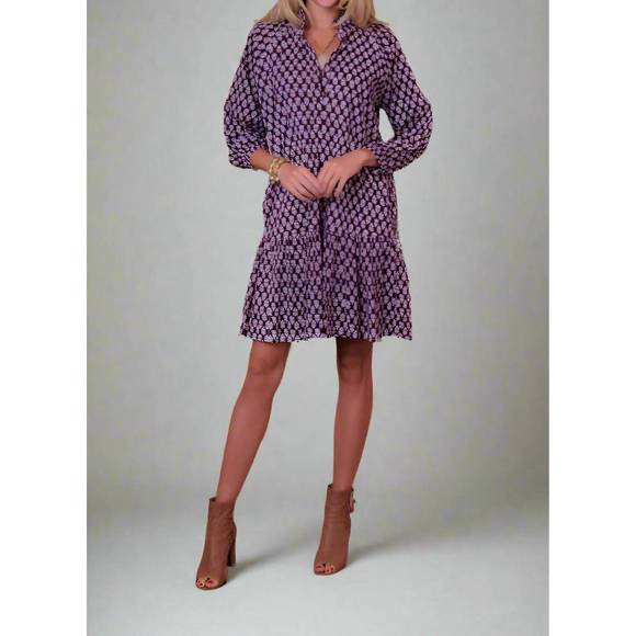 JUST DARVINY | Dresses | New Just Darviny Megan Mini Dress In Deep Plum ...